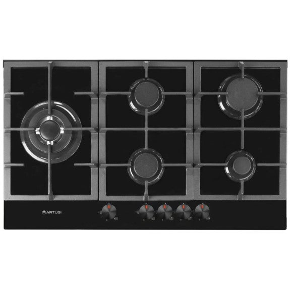Artusi 90cm 5 Burner Gas on Glass Cooktop – Billy Guyatts