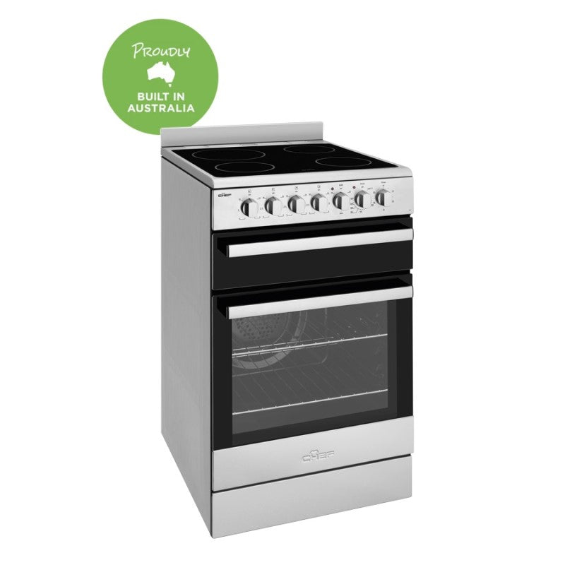 Chef 54cm Freestanding Electric Cooker - Stainless Steel – Billy Guyatts