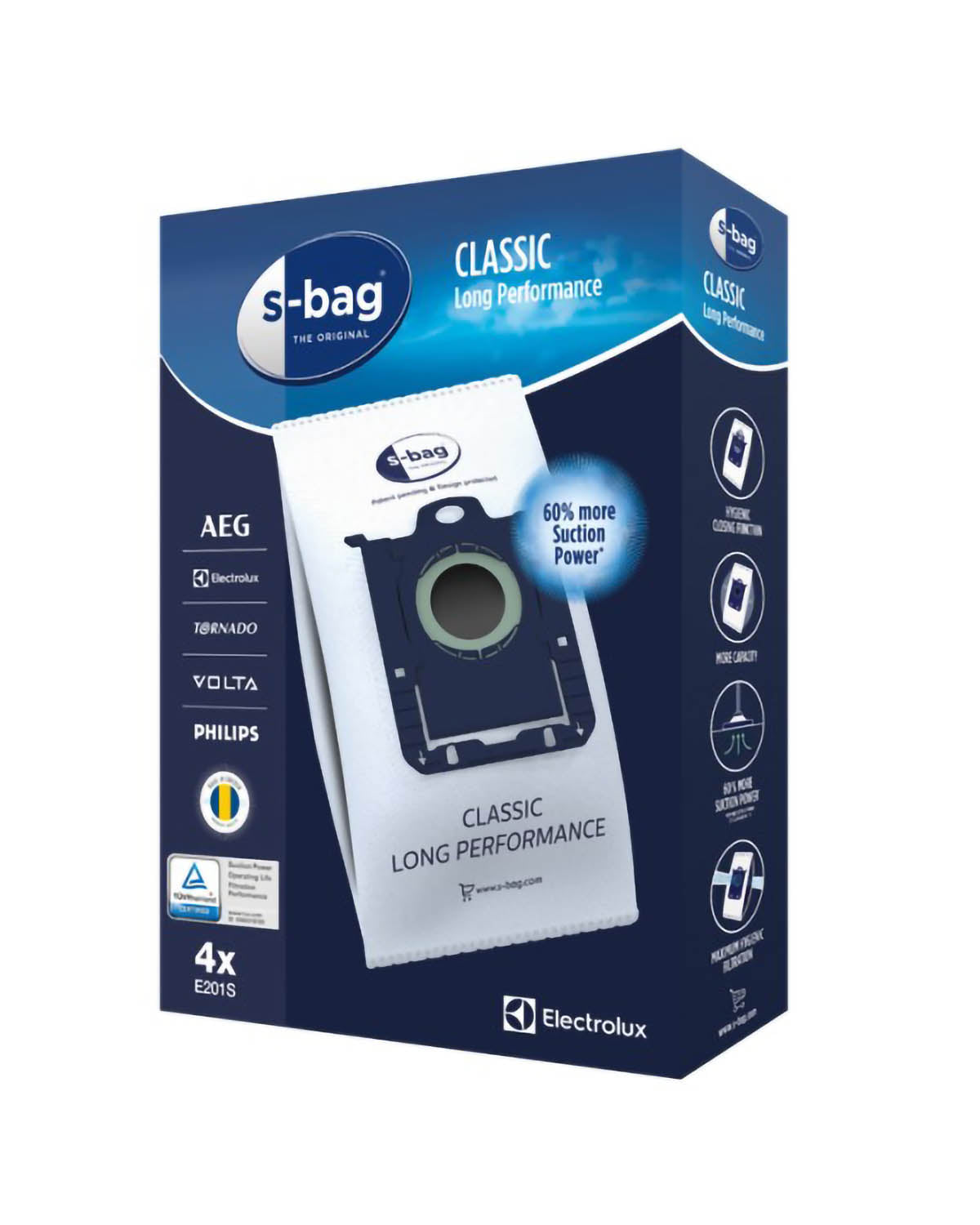 Electrolux S-Bag Classic Long Performance Dust Bags – Billy Guyatts
