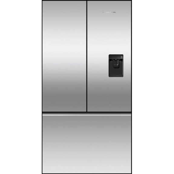 Fisher & Paykel 569L French Door Fridge Freezer with Ice & Water Dispe ...
