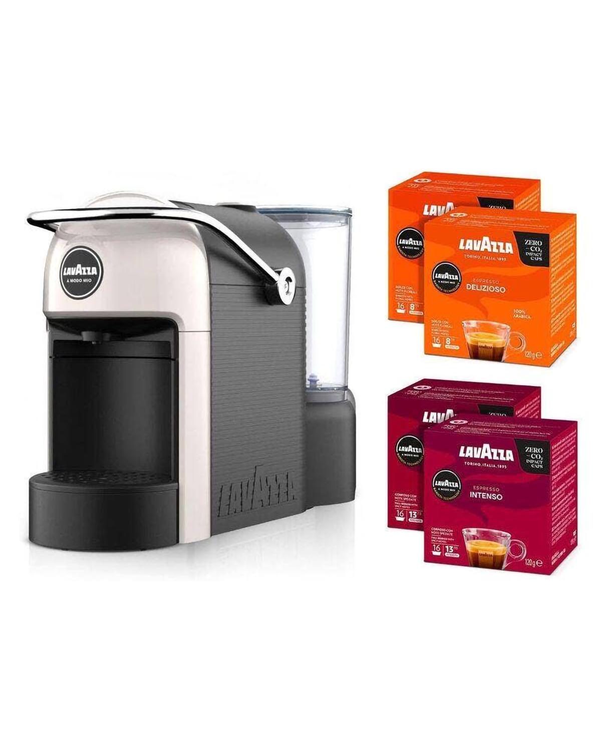 Lavazza Jolie Evo Capsule Coffee Machine with 64 Capsules - White ...