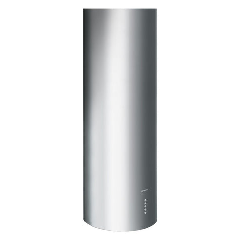 Smeg 37cm Decorative Cylindrical Island Rangehood - Stainless Steel (U ...