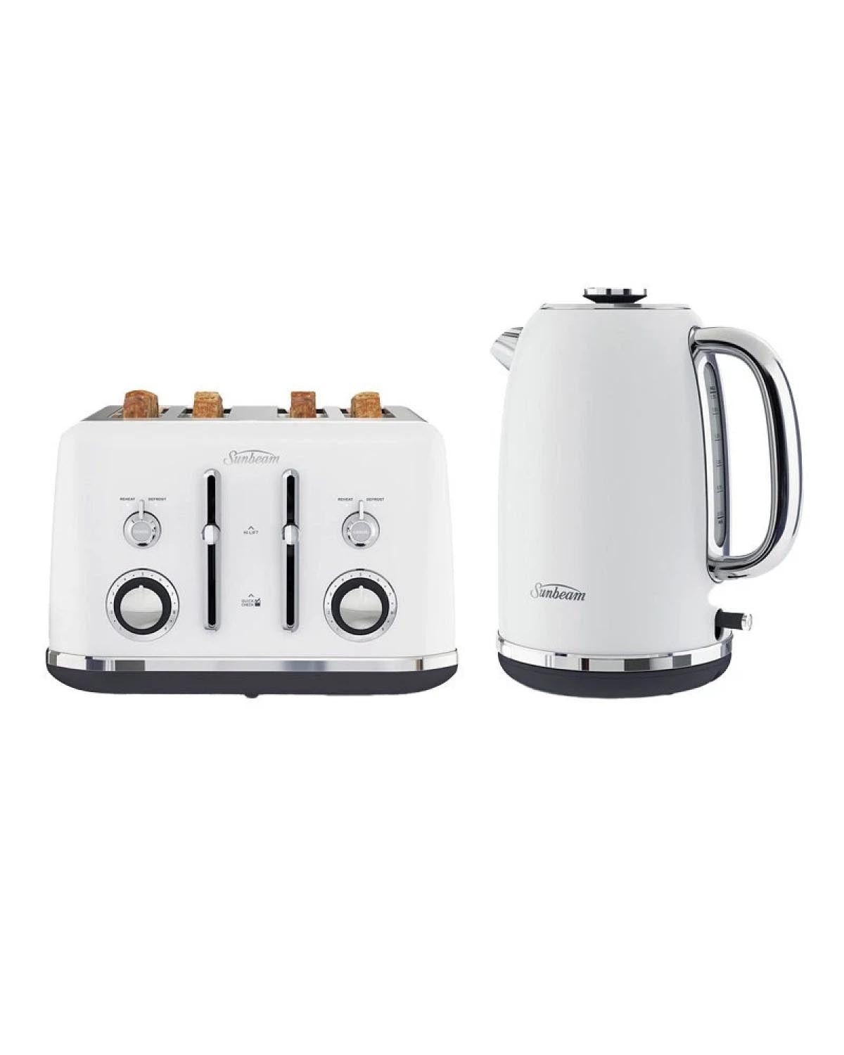 Sunbeam White TA2740W Toaster & KE2700W Kettle Bundle – Billy Guyatts